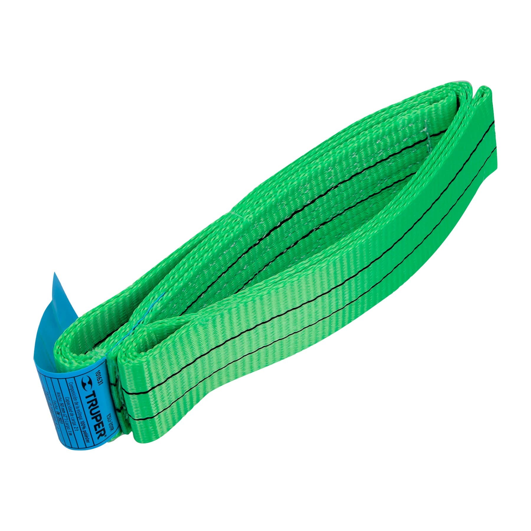Eslinga de poliéster redonda sin fin, 2 T x 1 m, Truper - Ferretería De ...